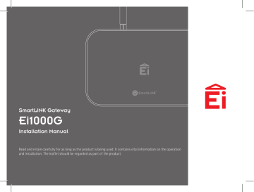 Ei Electronics SmartLINK Ei1000G Installation Manual | Manualzz