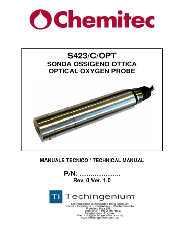 Chemitec S423/C/OPT Technical Manual | Manualzz