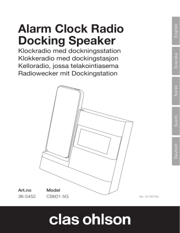 Clas Ohlson CS601-5G Instruction Manual | Manualzz