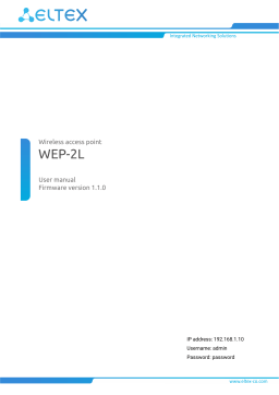 Eltex WEP-2L - User manual, Data Sheet
