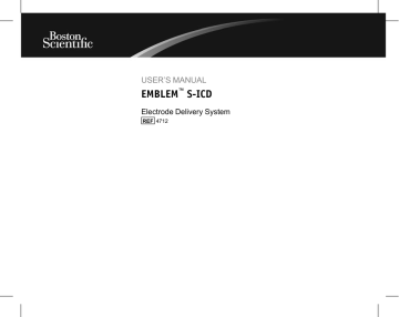 Boston Scientific EMBLEM S-ICD User Manual | Manualzz