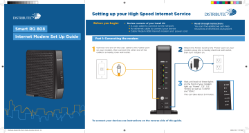Distributel Smart RG 808 Setup Manual | Manualzz