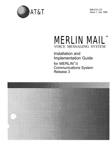 AT&T MERLIN MAIL Implementation Manual | Manualzz