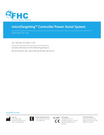 FHC microTargeting 66-DA-ME Directions For Use Manual | Manualzz