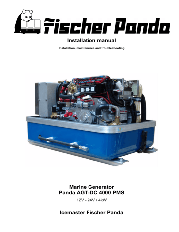 Fischer Panda Panda AGT-DC 4000 PMS Installation Manual | Manualzz
