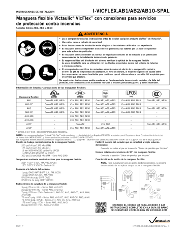Victaulic VicFlex I-VICFLEX.AB10-SPAL Guía de instalación | Manualzz