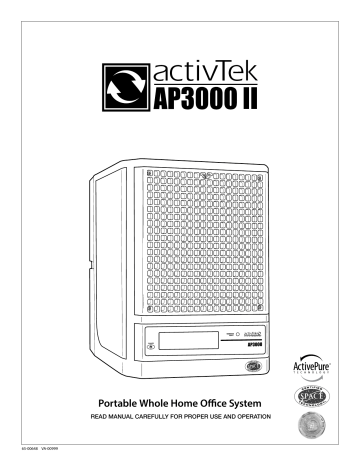 activTek AP3000 II Owner's Manual | Manualzz