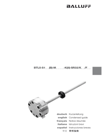 Balluff BTL5-S1 Series Condensed Manual | Manualzz