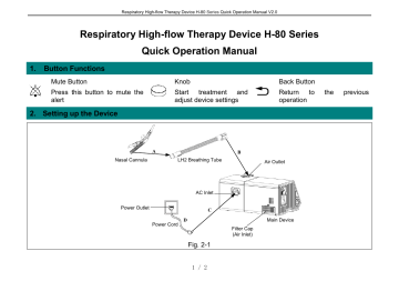 BMC H-80 Series Quick Operation Manual | Manualzz