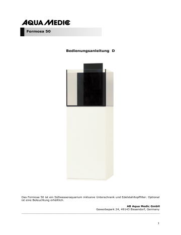 Aqua Medic Formosa 50 Operation Manual | Manualzz