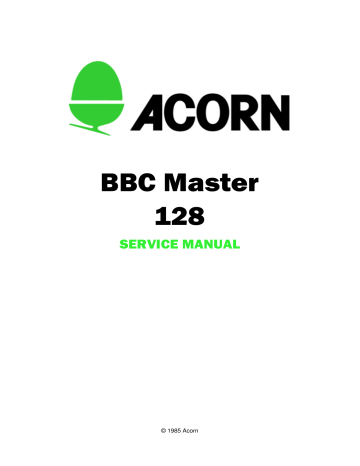 Acorn BBC Master 128, BBC Master Series Service Manual | Manualzz