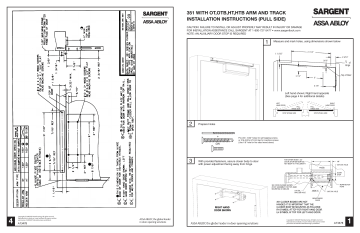 Assa Abloy SARGENT 351 Installation Instructions | Manualzz