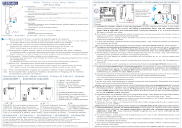 Fermax LOFT Extra DUOX Quick Start Manual | Manualzz