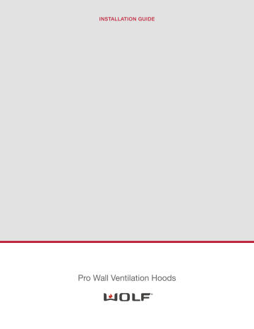 Wolf PW302210 Ventilation Installation Guide | Manualzz