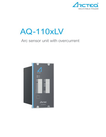 Arcteq AQ-110PLV Manual | Manualzz