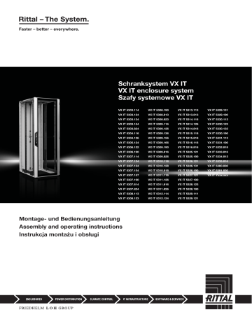 FRIEDHELM LOH Rittal VX I Assembly And Operating Instructions Manual ...