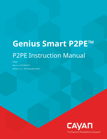 Cayan Genius Smart P2PE Instruction Manual | Manualzz