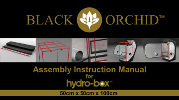 Black Orchid Hydro-Box Assembly & Instruction Manual | Manualzz