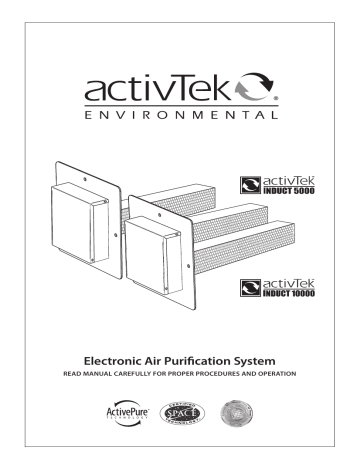Specifications. activTek INDUCT 10000 | Manualzz