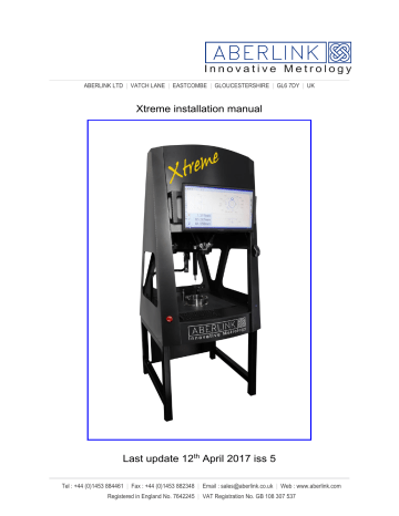 ABERLINK Xtreme Installation Manual | Manualzz