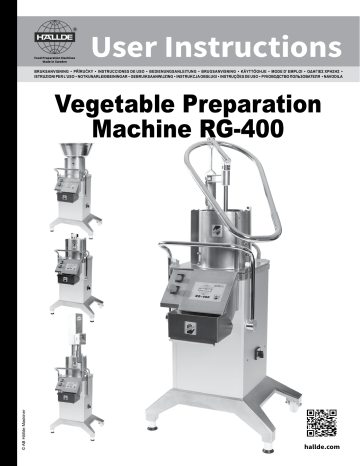 Hallde RG-400, RG-400i Instrucciones De Uso | Manualzz