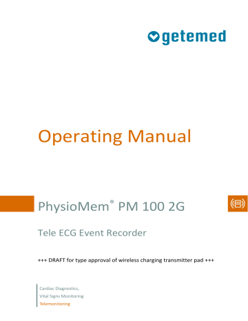getemed PhysioMem PM 100 2G Operating Manual | Manualzz