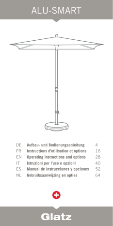 Glatz ALU-SMART Operating Instructions And Options | Manualzz