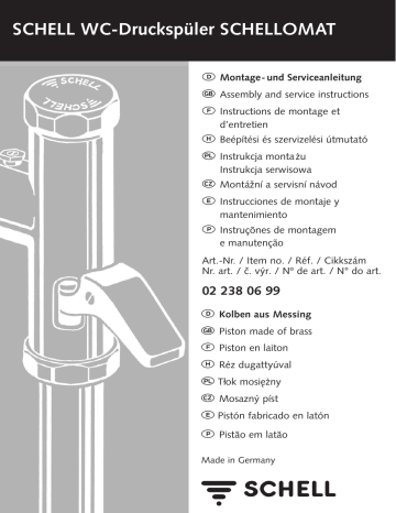 schell SCHELLOMAT Montage- Und Serviceanleitung | Manualzz