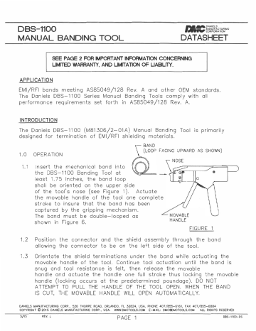 DMC DBS-1100 Datasheet | Manualzz