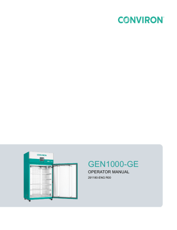Conviron GEN1000-GE Operator's Manual | Manualzz