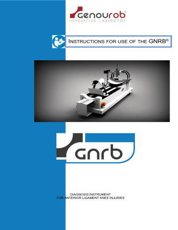 genourob GNRB Instructions For Use Manual | Manualzz