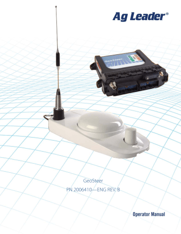 Ag Leader GeoSteer CDMA, GeoSteer No Cell Operator's Manual | Manualzz