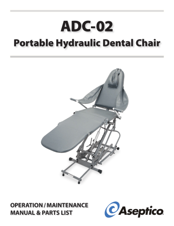Aseptico ADC‑02 Operation Maintenance Manual & Parts List | Manualzz