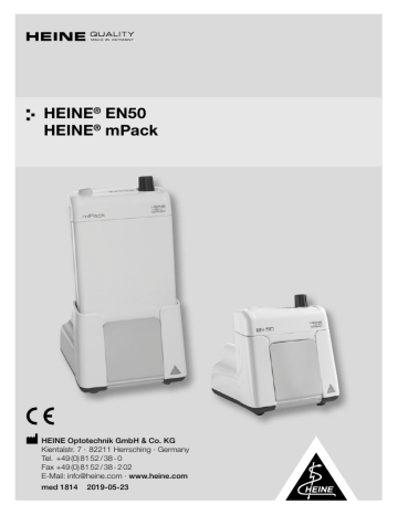 HEINE EN50, mPack Instrucciones De Uso | Manualzz