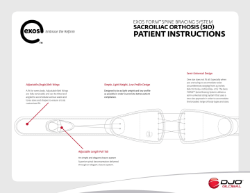 DJO Global Exos FORM 621 Manual | Manualzz