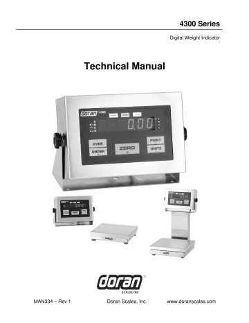 Doran Scales 4300 Technical Manual | Manualzz
