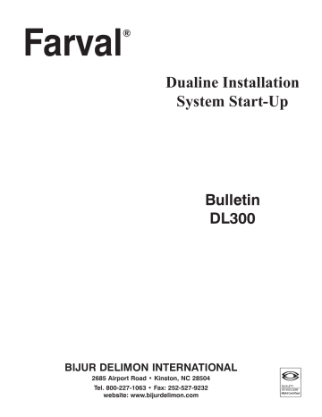 Bijur Delimon Farval CS1000 Bulletin | Manualzz