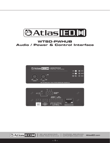 Atlas IED WTSD-PWHUB Owner's Manual | Manualzz