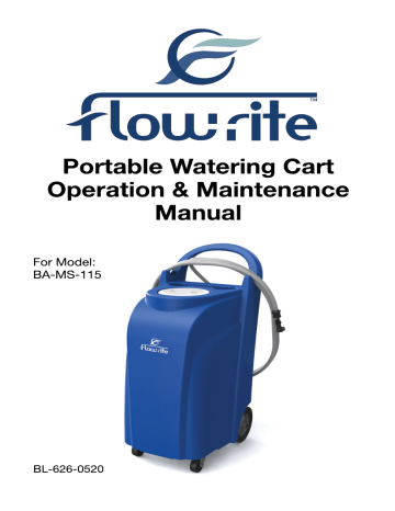 Flow-Rite BA-MS-115 Operation & Maintenance Manual | Manualzz
