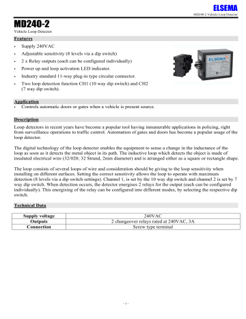 Elsema MD240-2 Manual | Manualzz