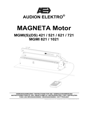Audion Elektro MAGNETA MGMI721 Instructions For Use Manual | Manualzz