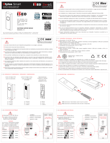 Iseo Zero1 Guide d'installation | Manualzz
