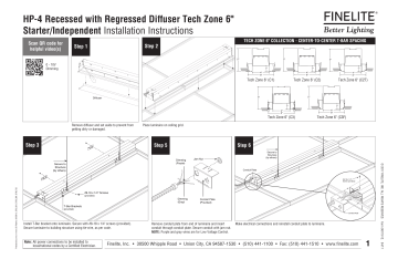 Finelite HP-4 Recessed Installation Instructions | Manualzz