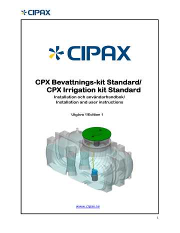 Cipax CPX Installation And User Instructions Manual | Manualzz