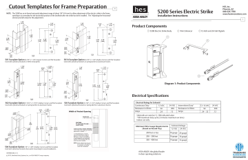 Assa Abloy Hes 5200 Series Installation Instructions | Manualzz