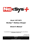NexSys NIP1/NIP3 Battery Charger Owner's Manual: AI Chat & PDF Download | Manualzz