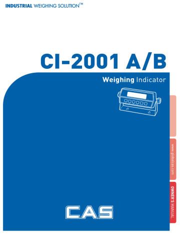 CAS CI-2001A, CI-2001B Manual | Manualzz
