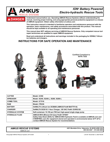 Amkus iC550 Instructions For Safe Operation And Maintenance | Manualzz