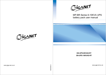 Giganet GN-UPS-6KVAS-RT User Manual | Manualzz