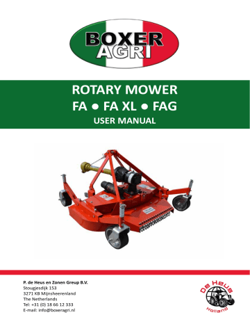 De Heus BOXER AGRI FA1200, BOXER AGRI FA1800 User Manual | Manualzz